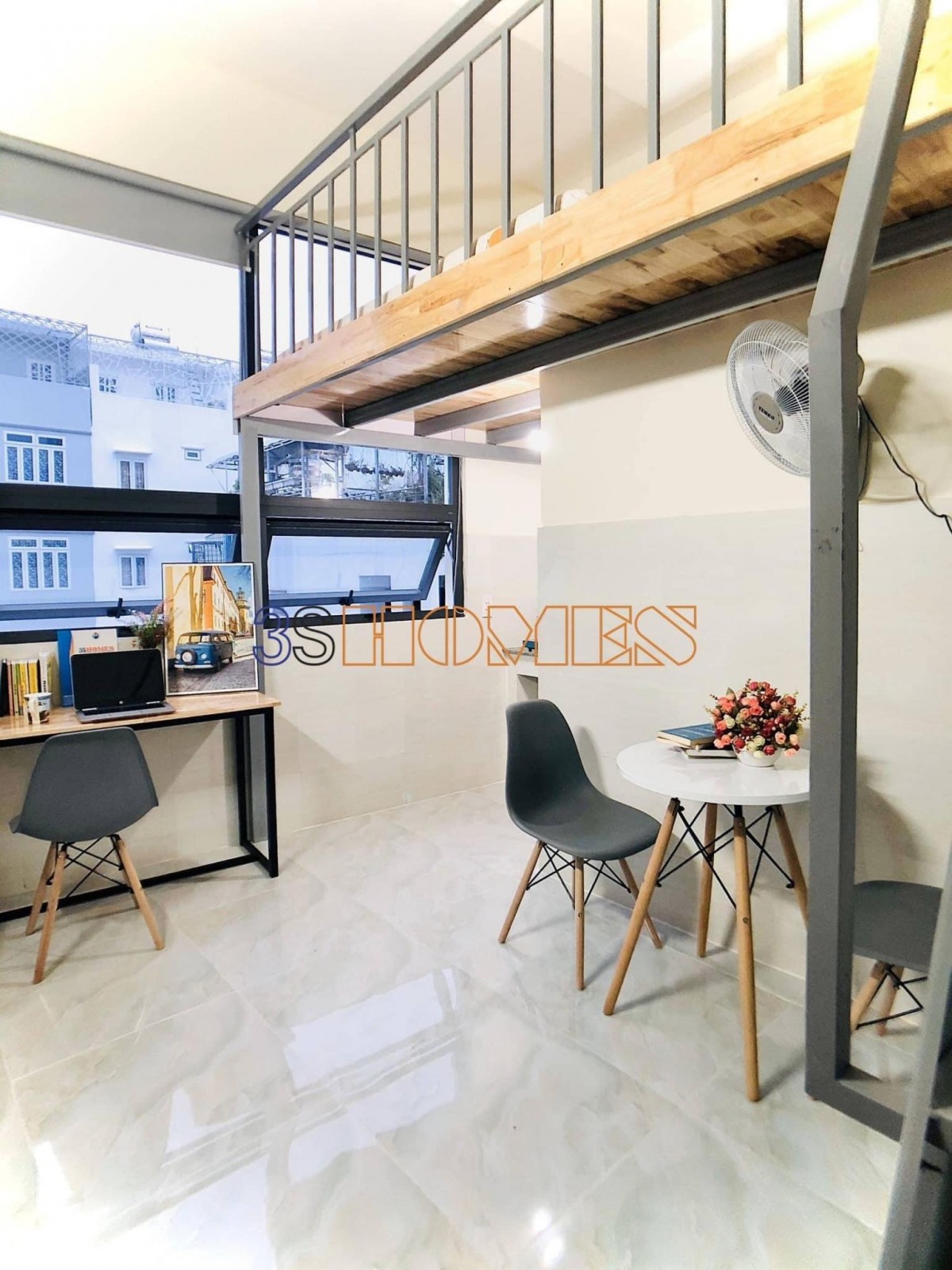 Phòng có Gác cao 1m7 rộng 25m2 - Hoàng Bật Đạt, Tân Bình - 3SHOMES