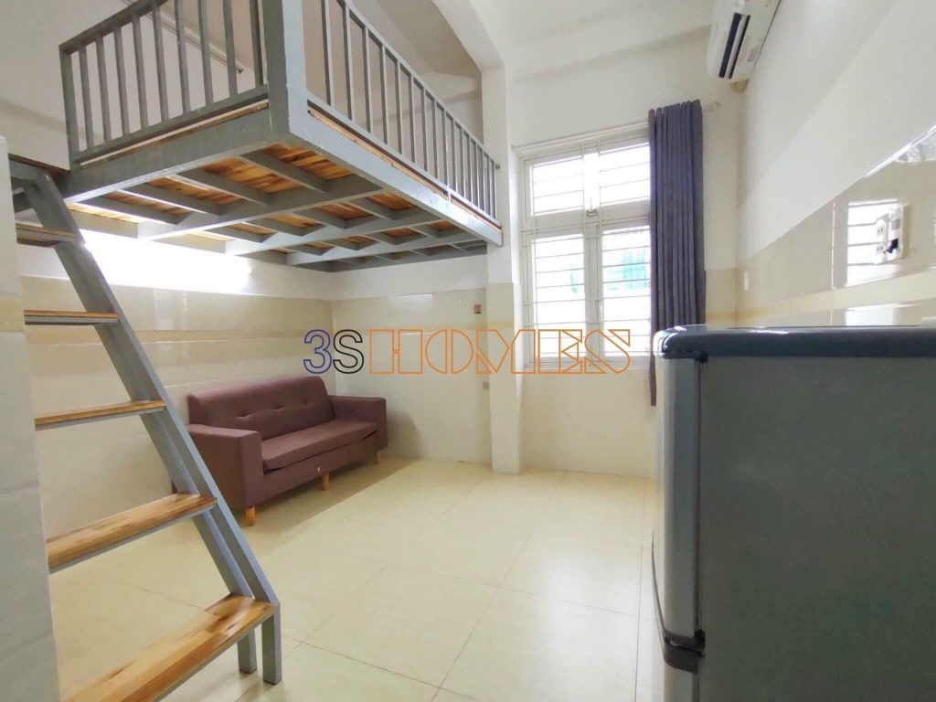 Phòng Có Gác sẵn Nội Thất rộng 25m2 Thống Nhất - 3SHOMES
